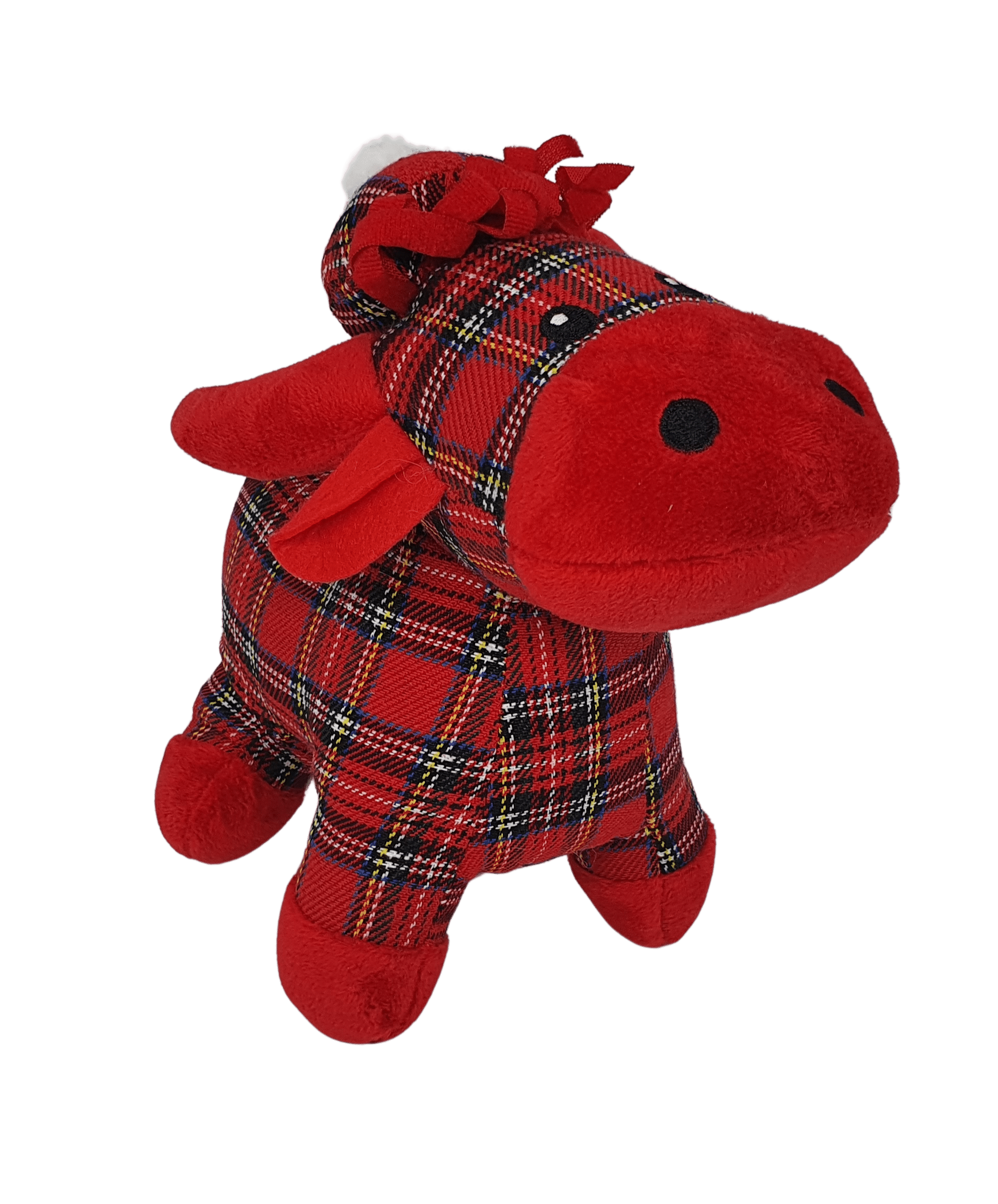 Rote Tartan Highland Cow - SCHOTTLANDLIEBHABER.DE